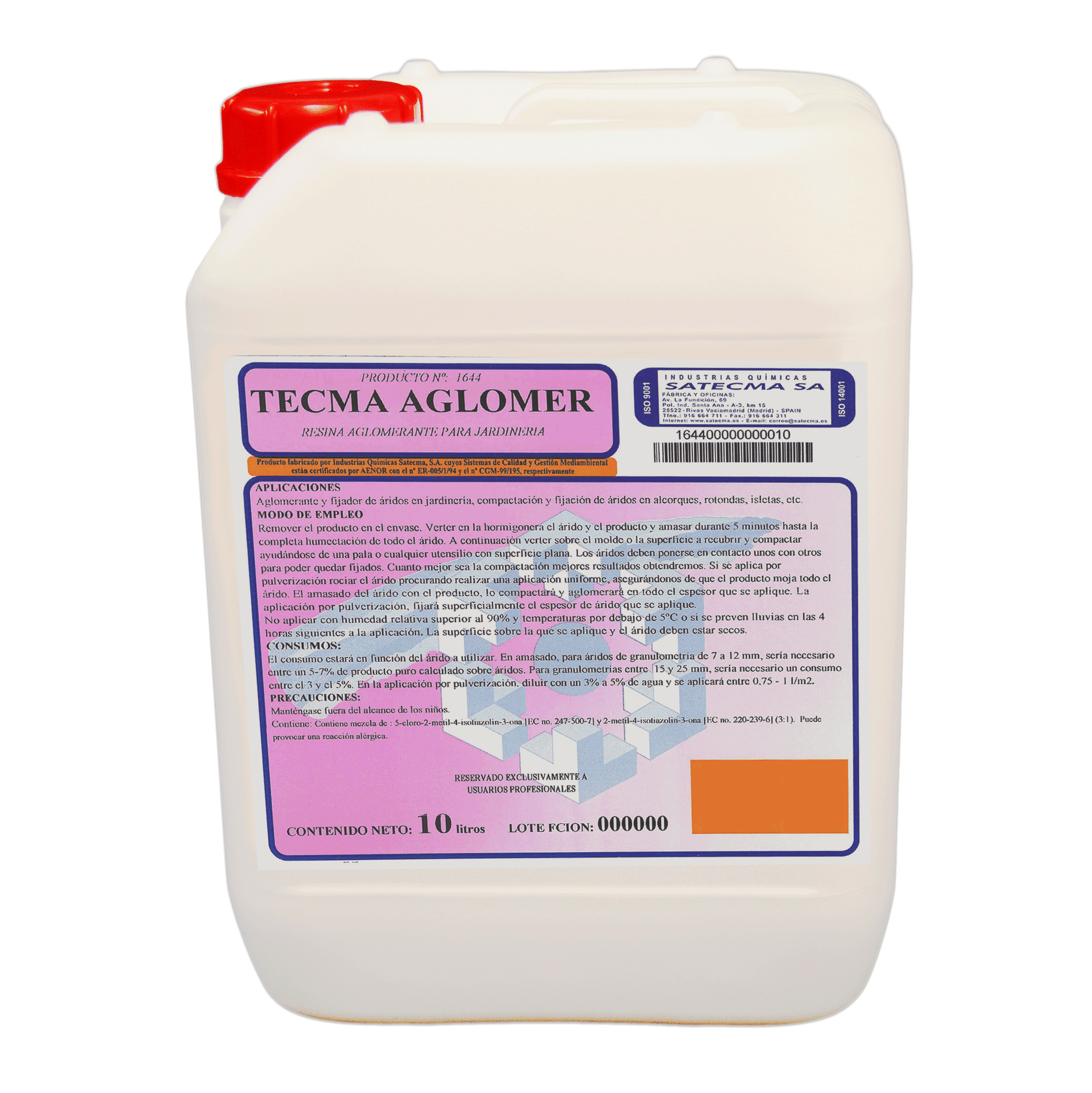 TECMA AGLOMER Binder resin for gardening