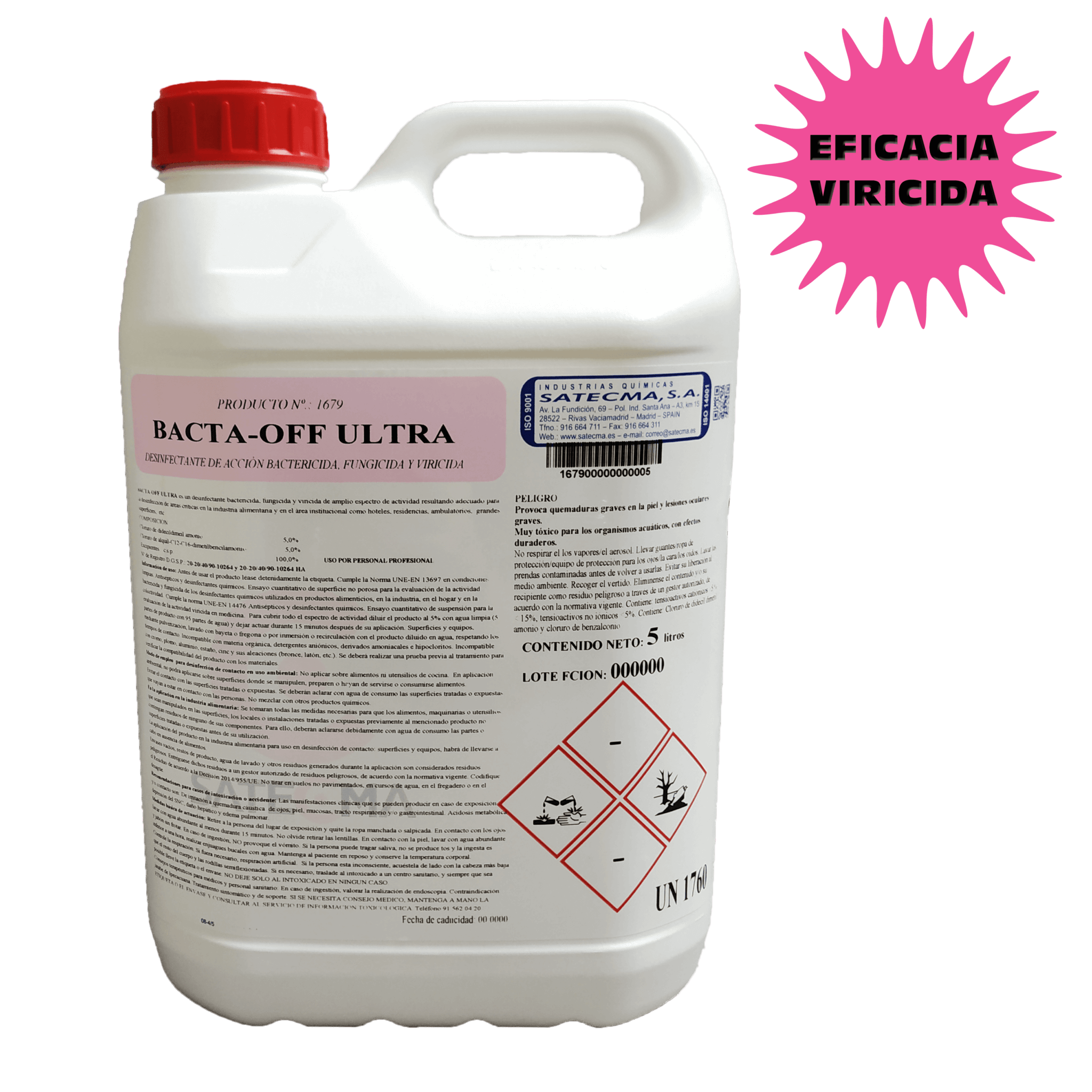 BACTA-OFF ULTRA Desinfectante concentrado